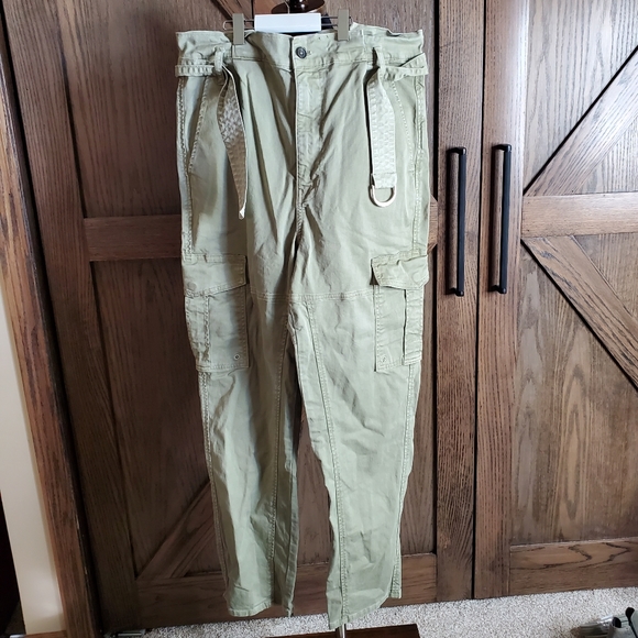 Frame Denim | Pants & Jumpsuits | Frame Safari Belted Green Chinos ...